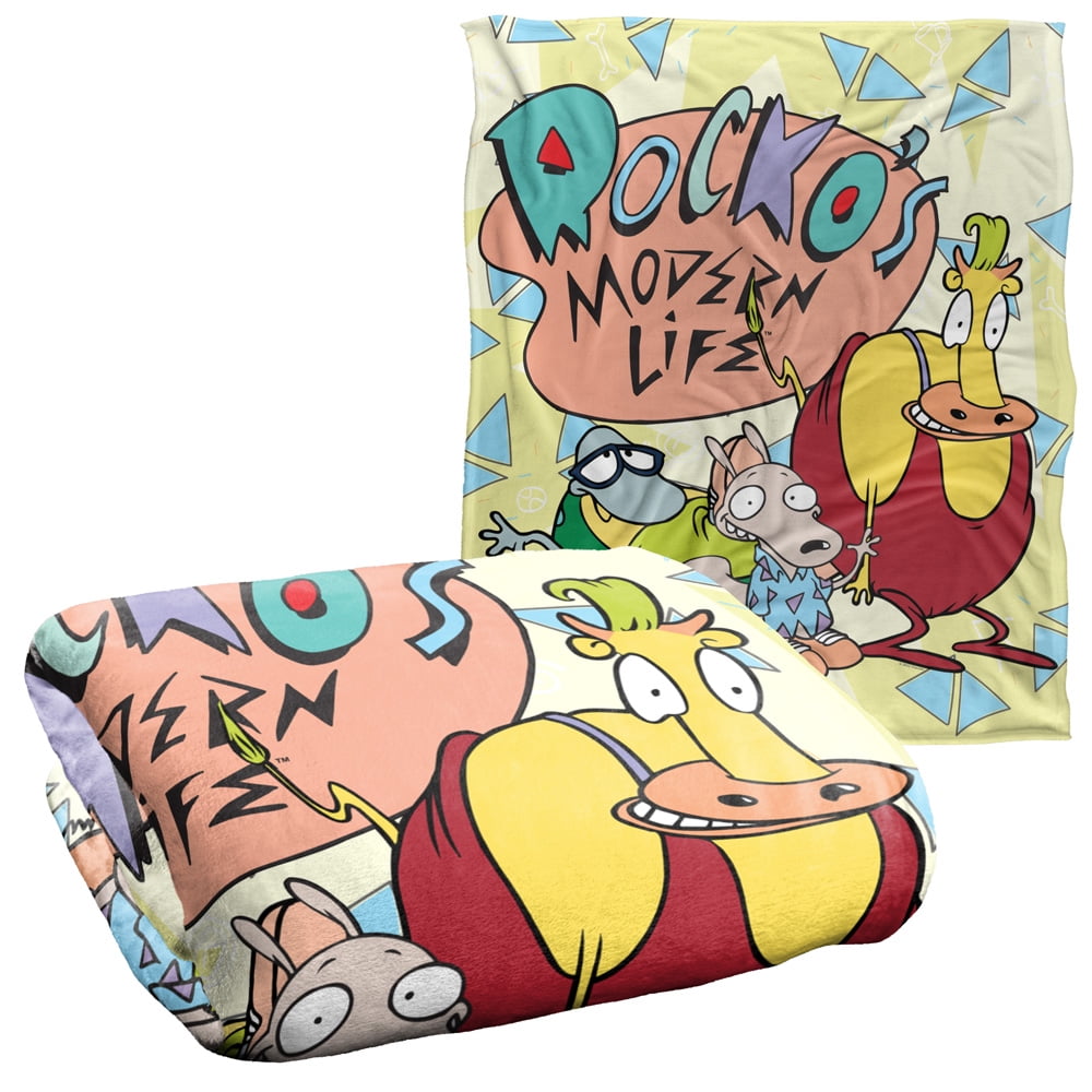 Rocko's Modern Life Blanket, 50"x60" Rocko's Modern Life Logo Group ...