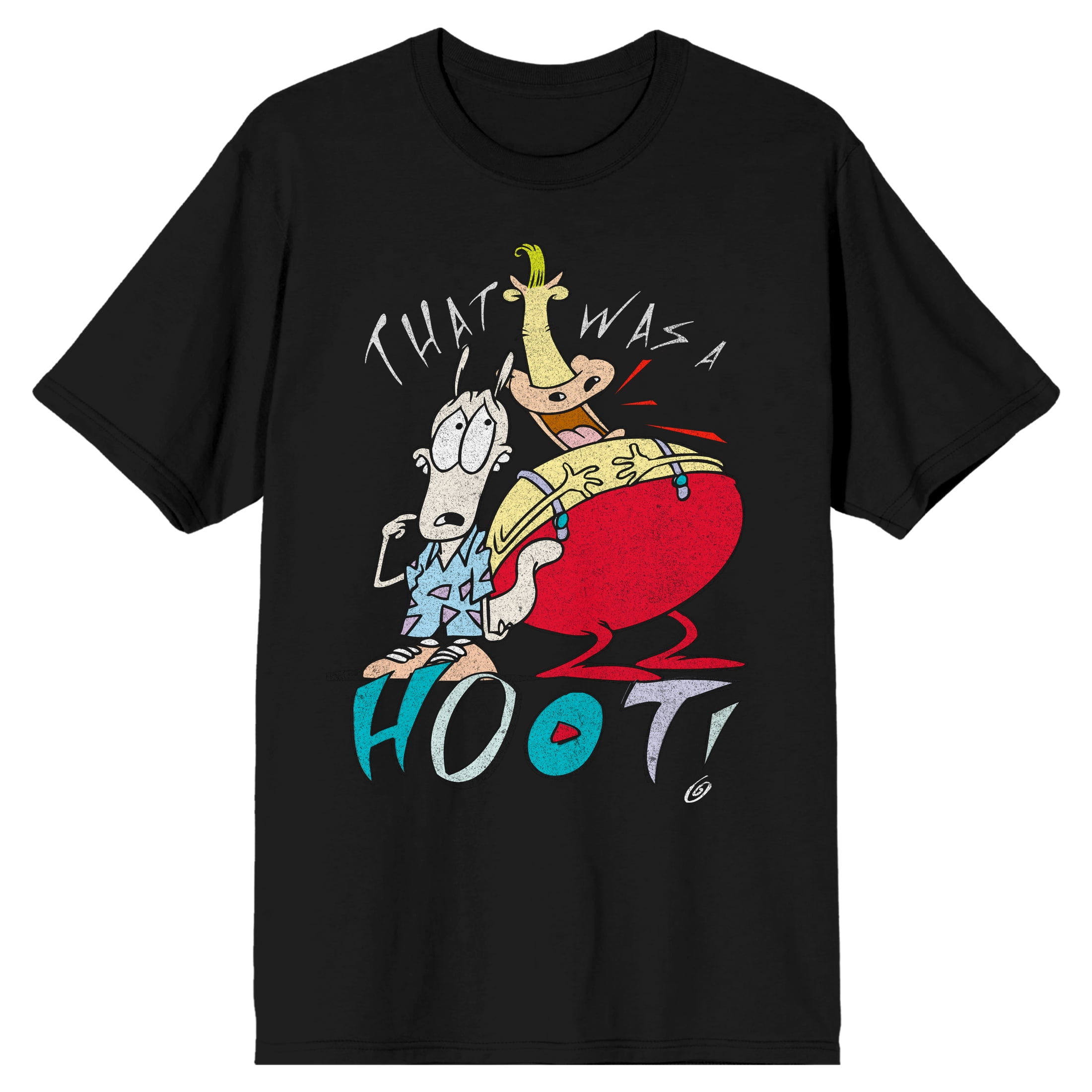 Rocko's Modern Life Heffer and Rocko Men's Black T-Shirt-XS - Walmart.com
