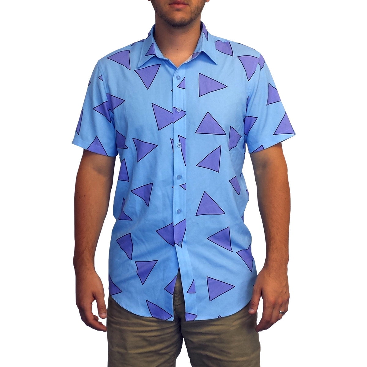 Rocko's Modern Life Nickelodeon Shirt: Blue Button-Down Cosplay Costume ...