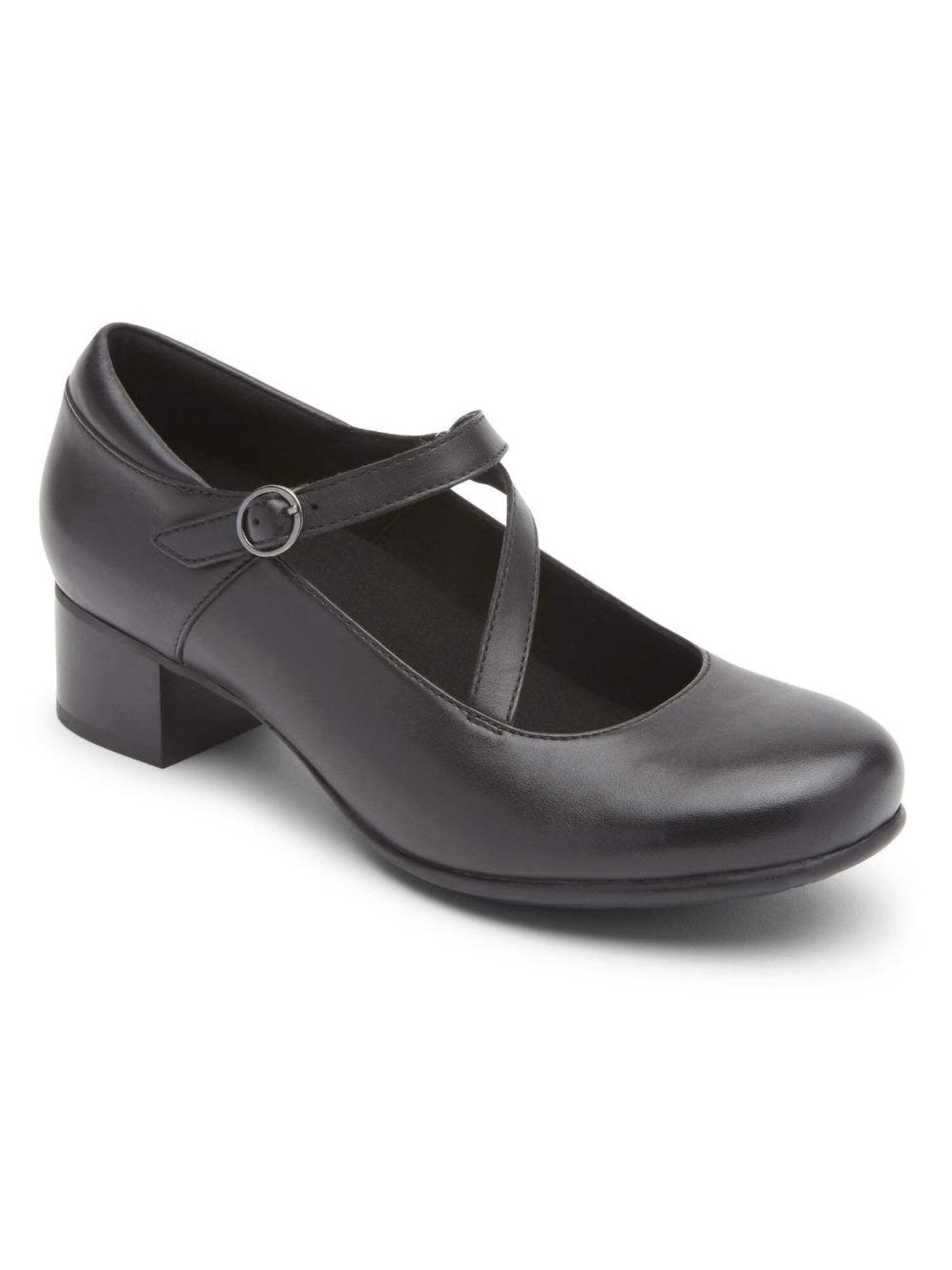 Rockport Aravon Women's Provence Portia II Mary Jane Heel Black Smooth ...