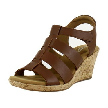 Vionic Awaken Women's Sandals Black Leather Size 9.5 M - Walmart.com