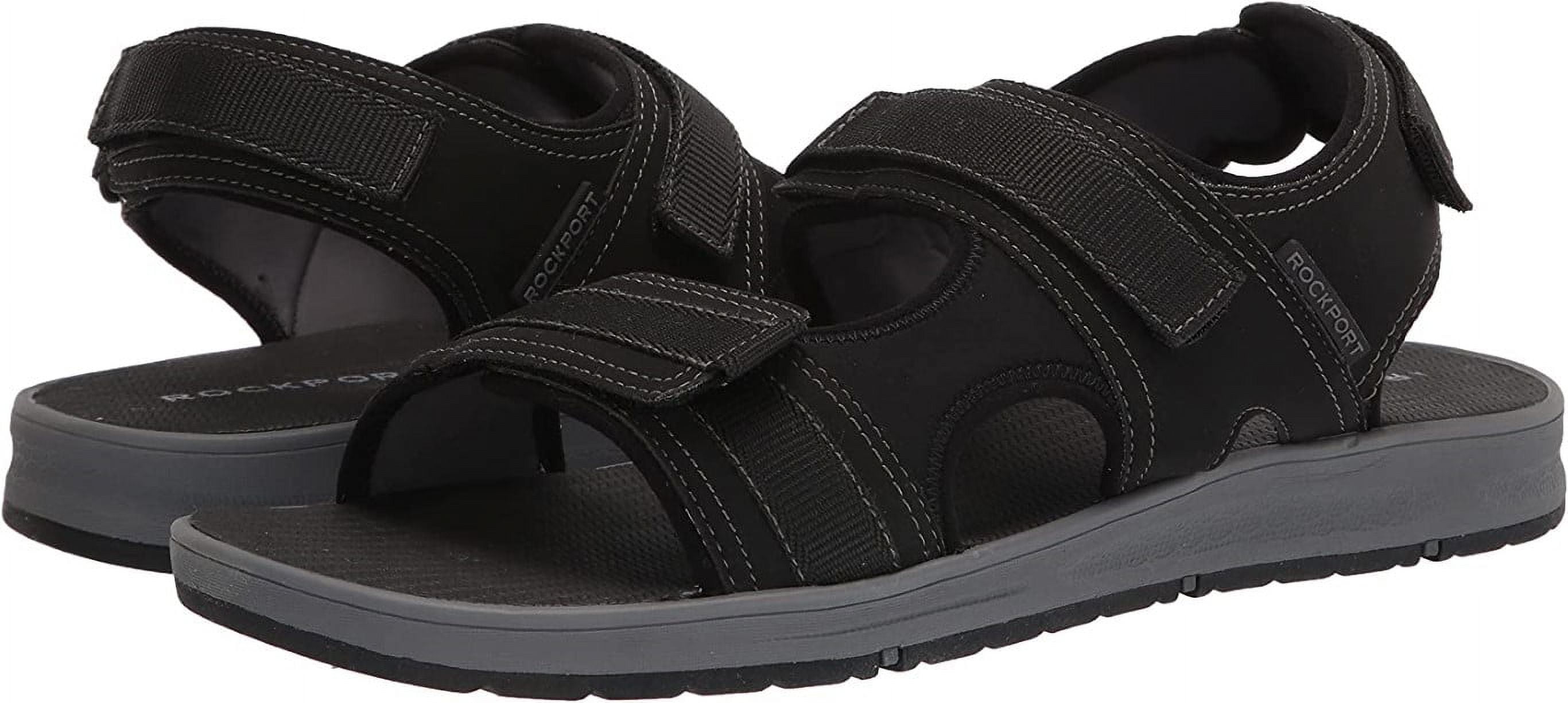 Rockport Lucky Bay Sport 3 Men's Black NBK Sandals 10.5M - Walmart.com
