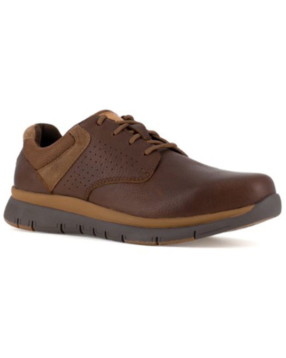 Rockport Men's Oxford Casual Work Shoes Steel Toe Brown 11.5 D(M) US ...