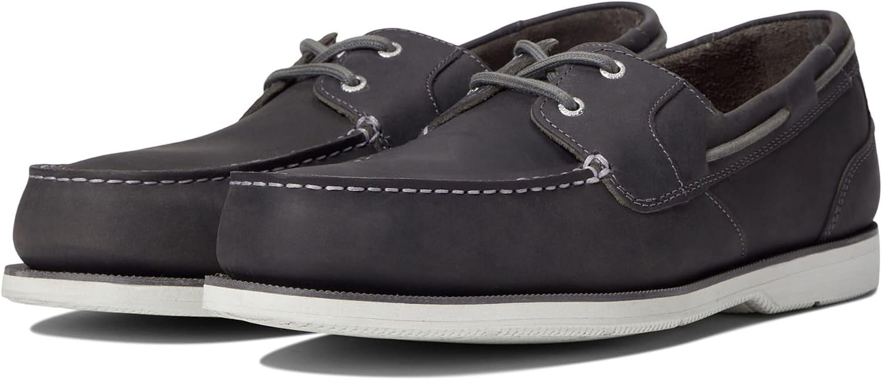 Rockport Men's Perth Bay Boat Shoe Steel Grey 11M - Walmart.com