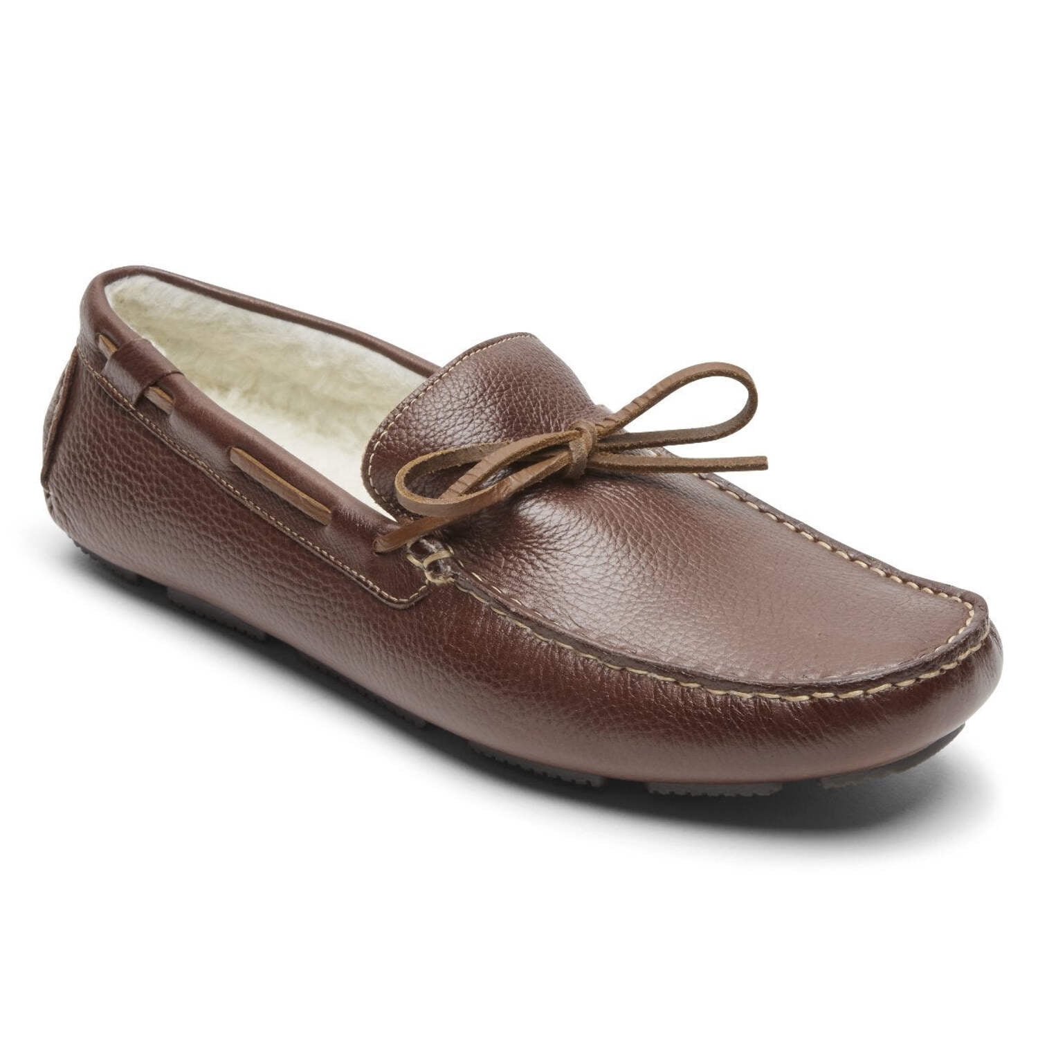 Rockport Men's Rhyder Tie Slipper Loafer Mahogany CI7199 - Walmart.com