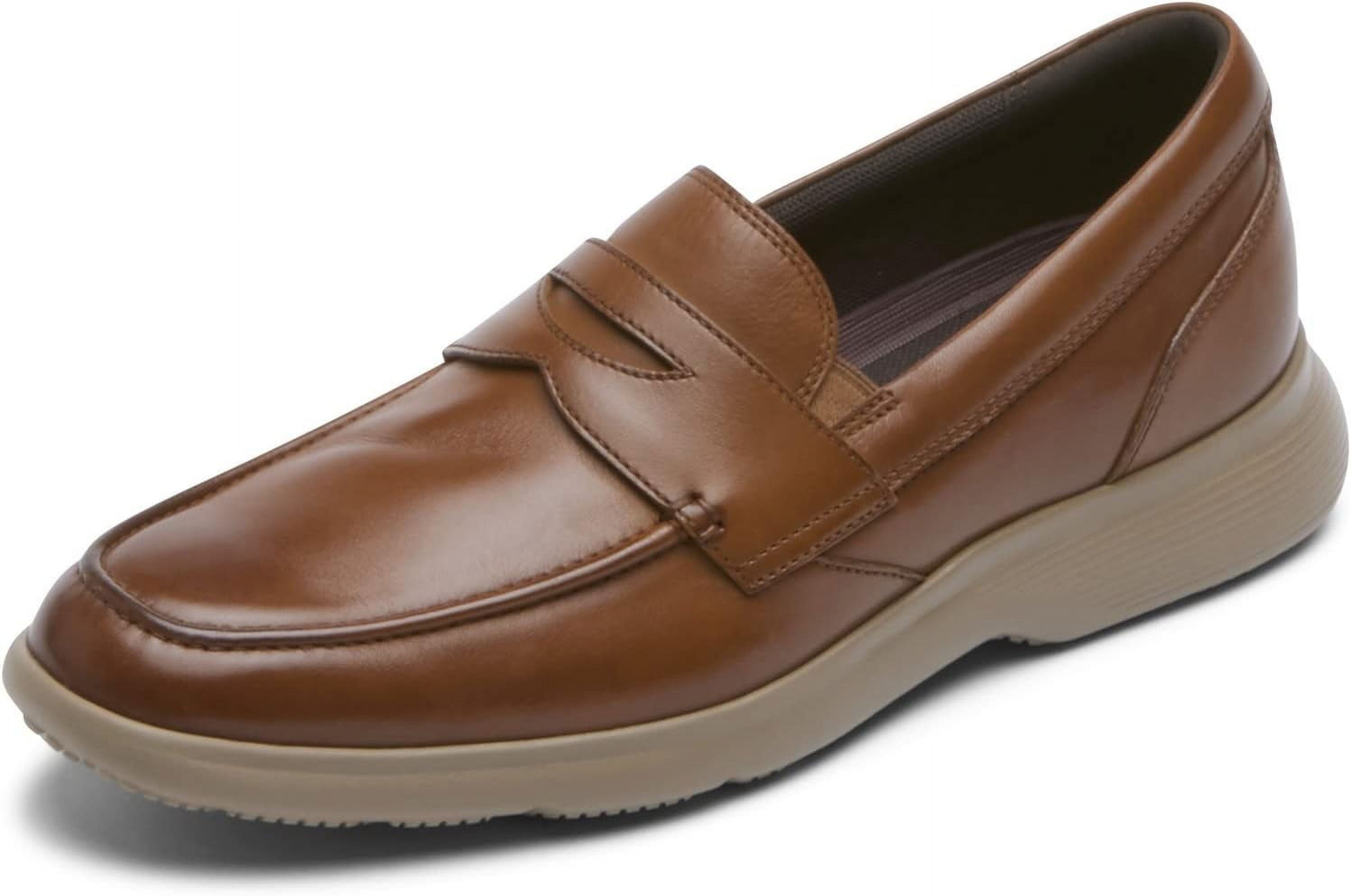 Rockport Men's Truflex Dressports Penny Loafer British Tan 8W - Walmart.com