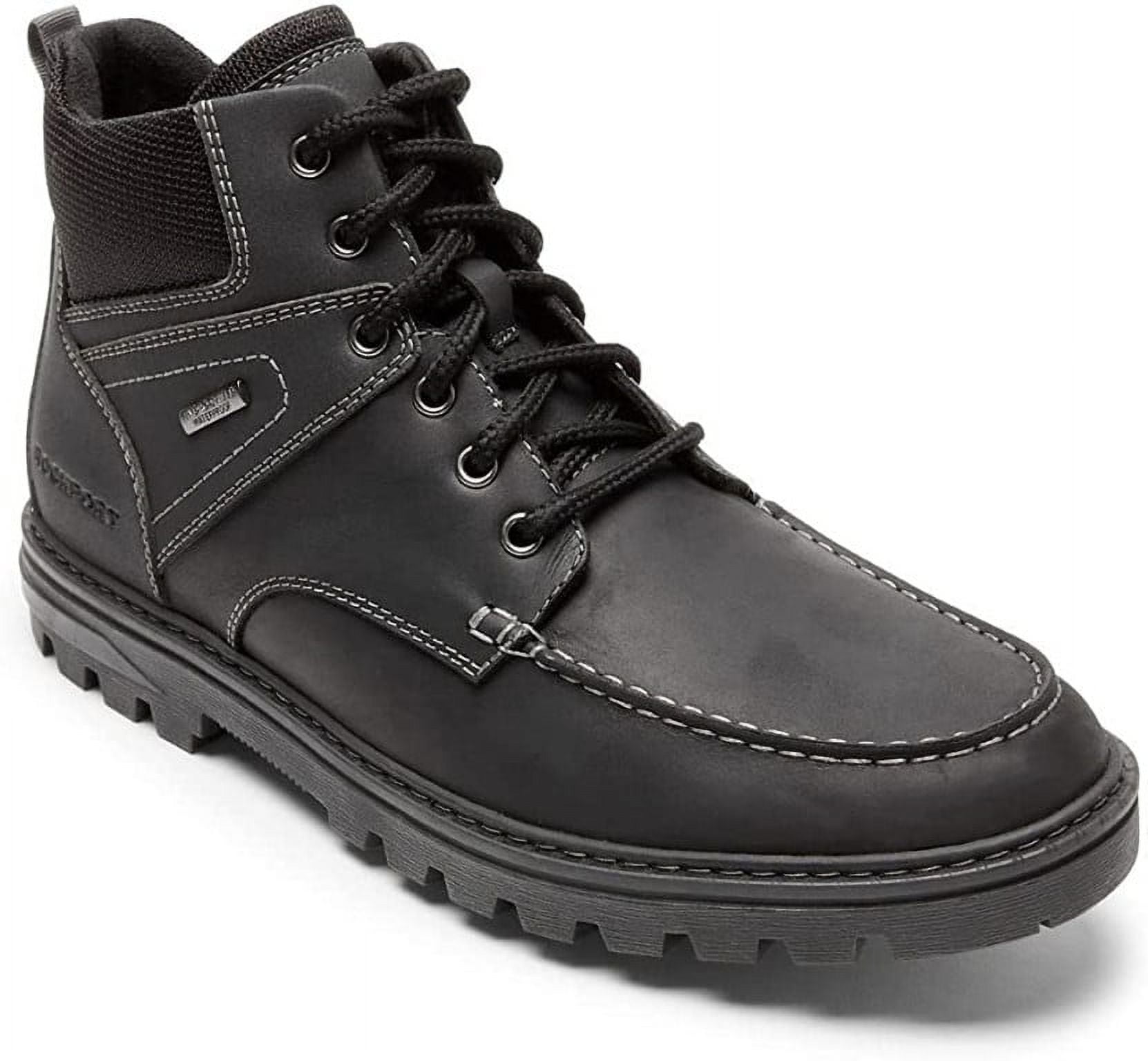Rockport Men's Weather Ready Moc Toe Boot Black , 10 M US - Walmart.com