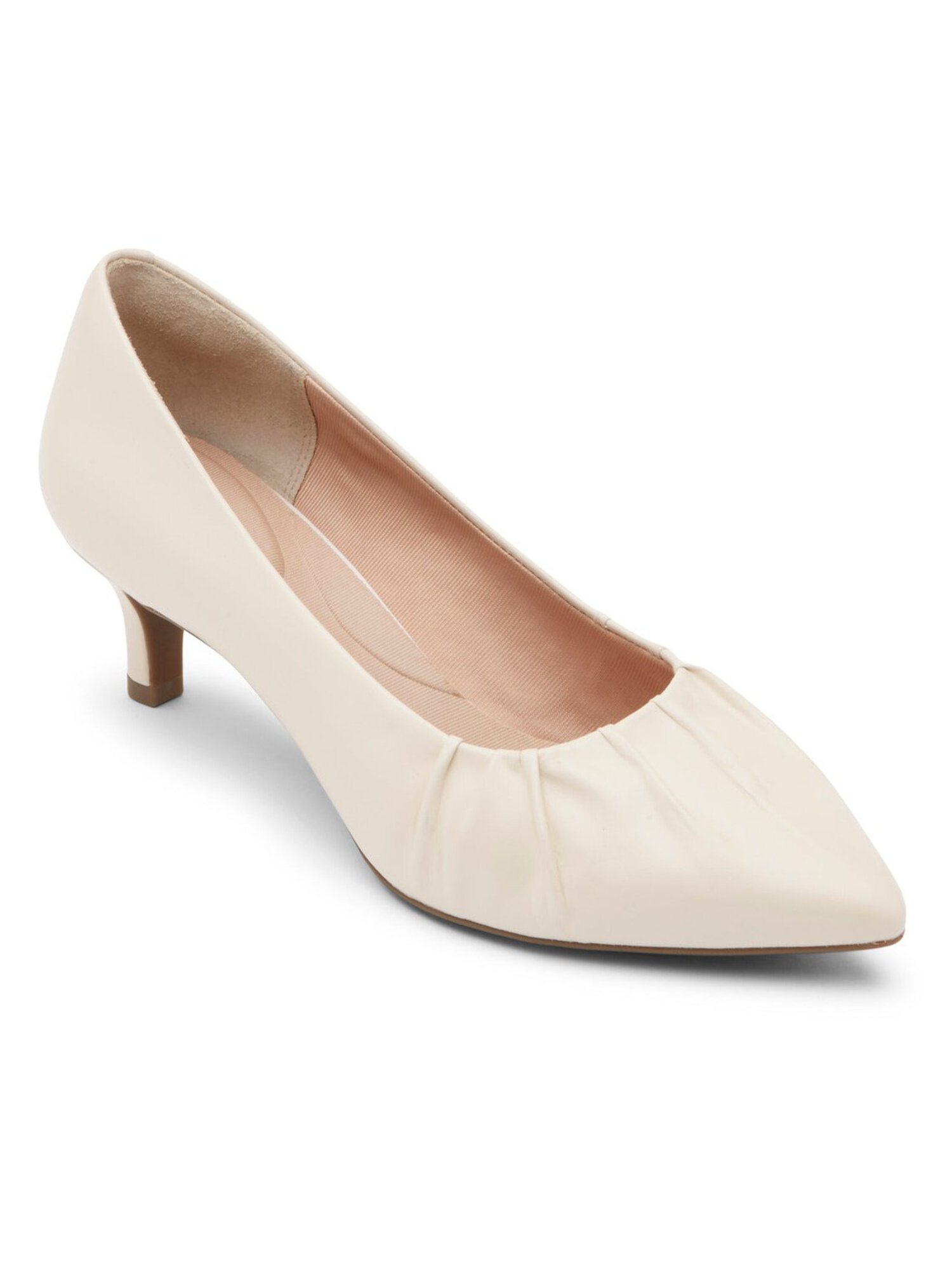 Rockport Women's Total Motion Kalila Gathered Pump Heel Vanilla CJ0003 ...