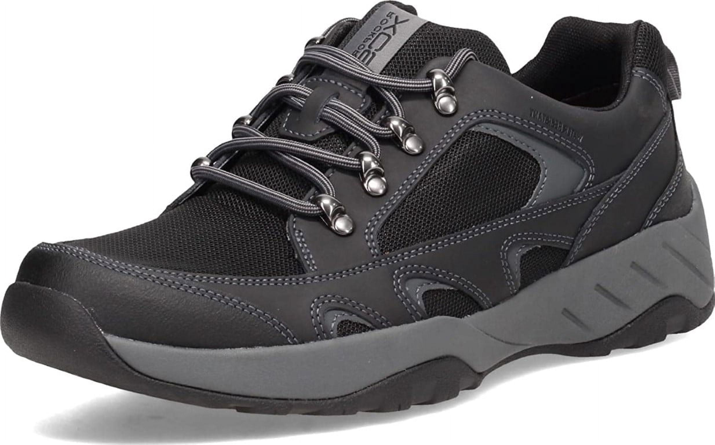 Rockport XCS Riggs Blucher Men's Triple Black Suede/Mesh Sneakers 7.5M ...