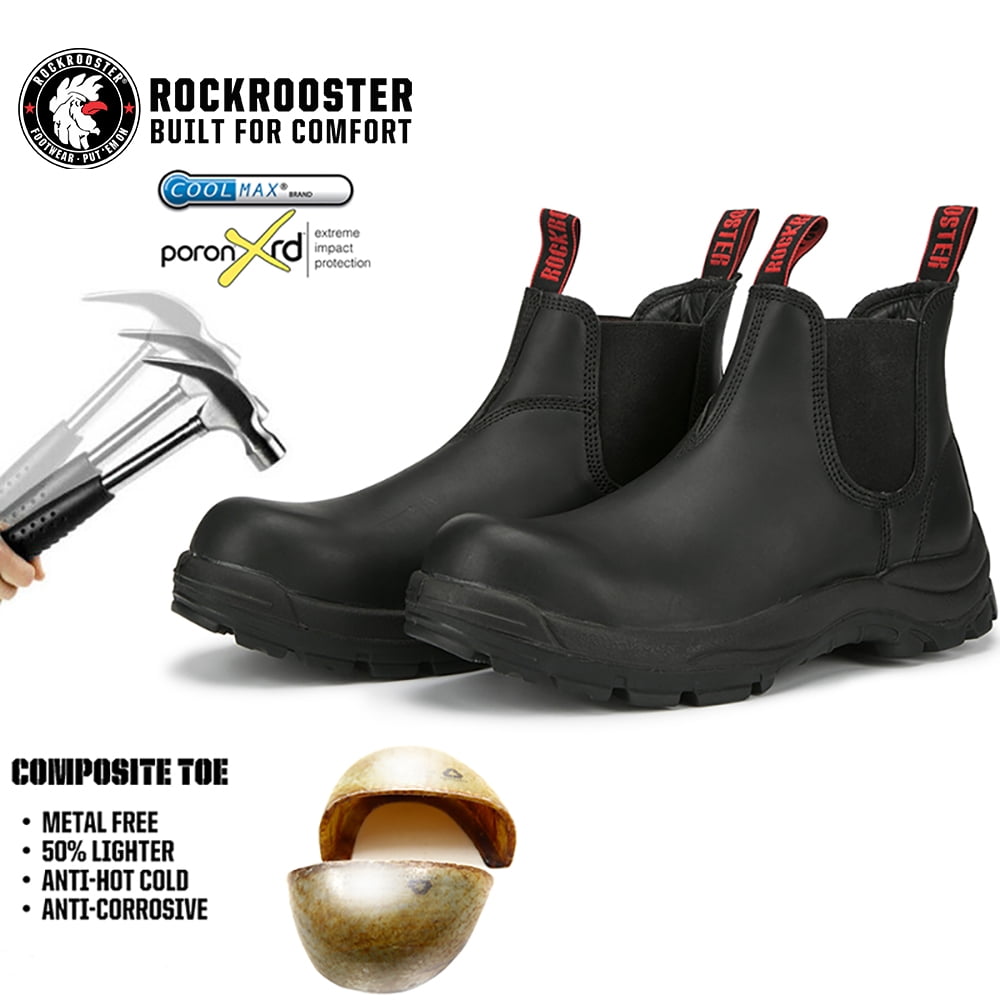 Rockrooster Composite Toe Work Boots Slip Resistant Safety Puncture ...