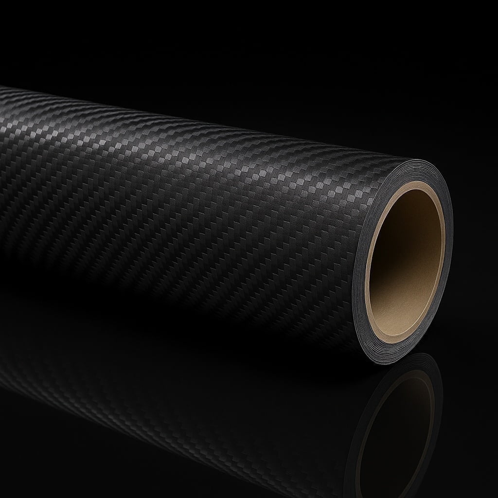 Rockrose 5D Epoxy High Gloss Black Carbon Fiber Vinyl Wrap, Anti ...