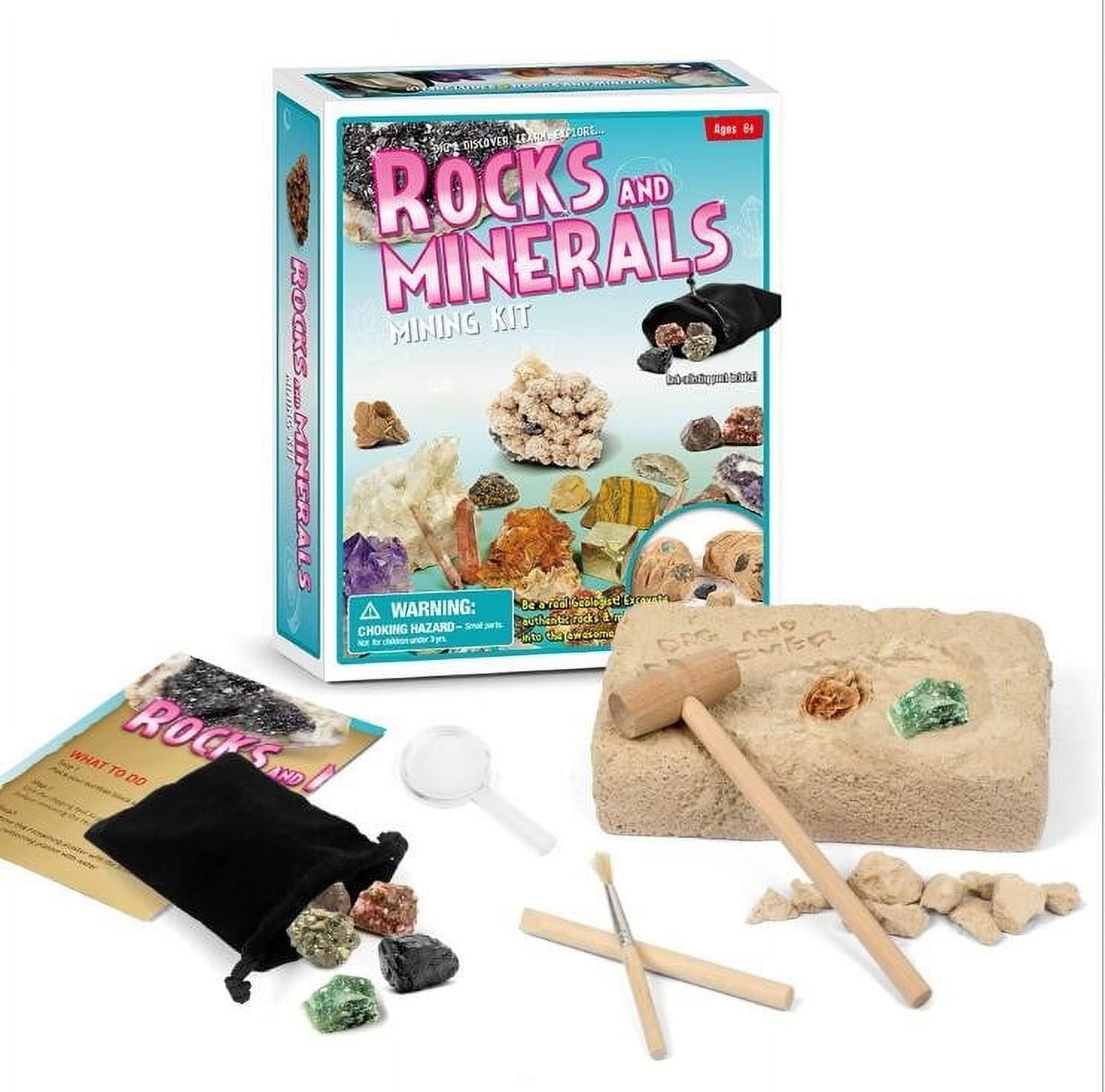Gem Digging Kit, Rocks, Minerals Escavation Toys - Walmart.com
