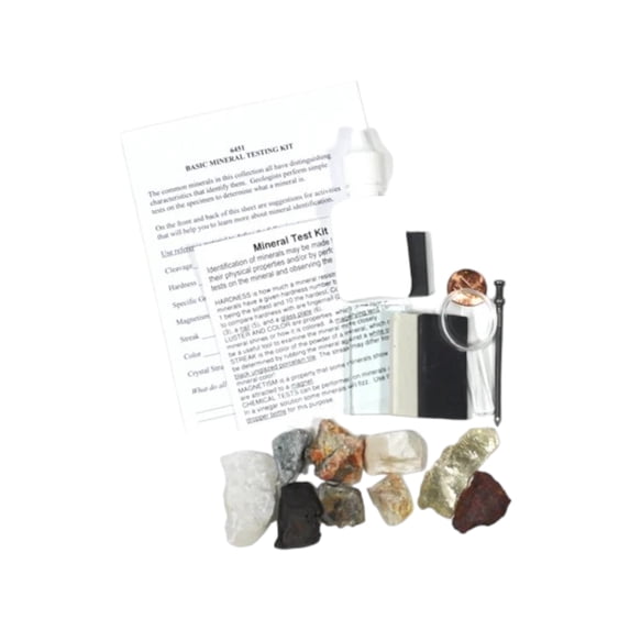Rocks & Minerals Mineral Test Kit With Minerals - Walmart.com