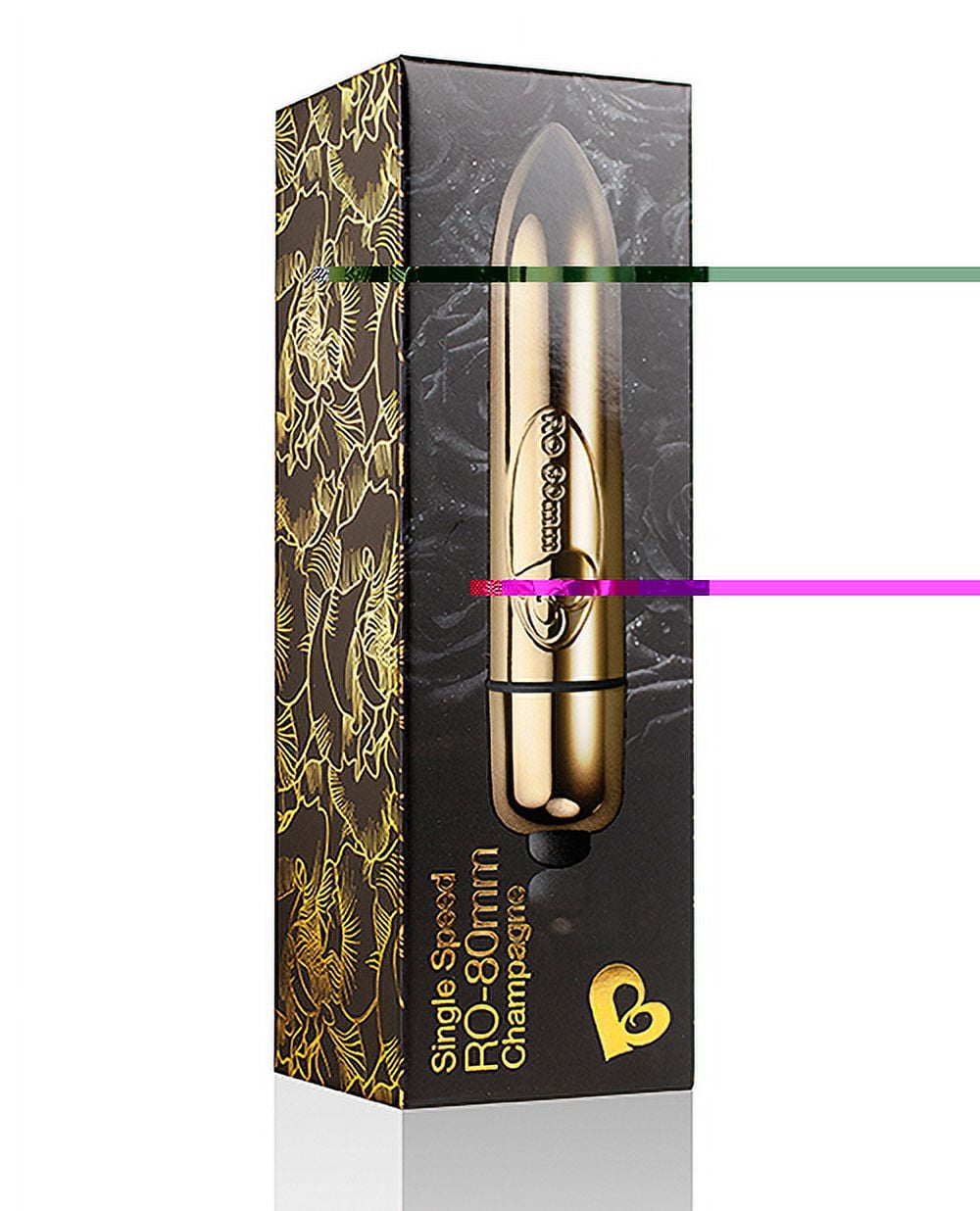 Rocks Off Ro-80 Single Speed Bullet - Champagne Gold - Walmart.com