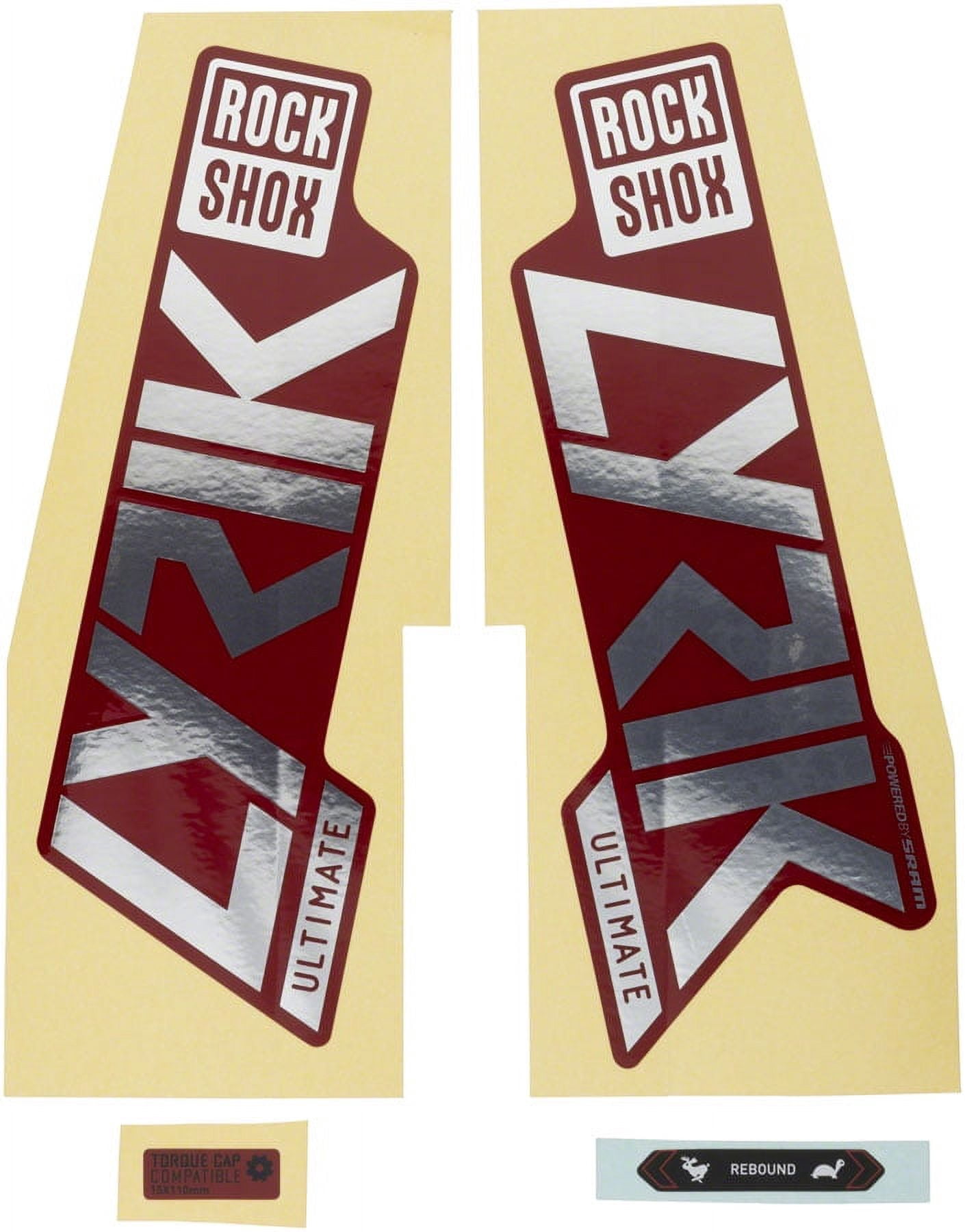 Rockshox Fork Decal Kit - Lyrik Ultimate, 27.5"/29", Gloss Polar Foil ...