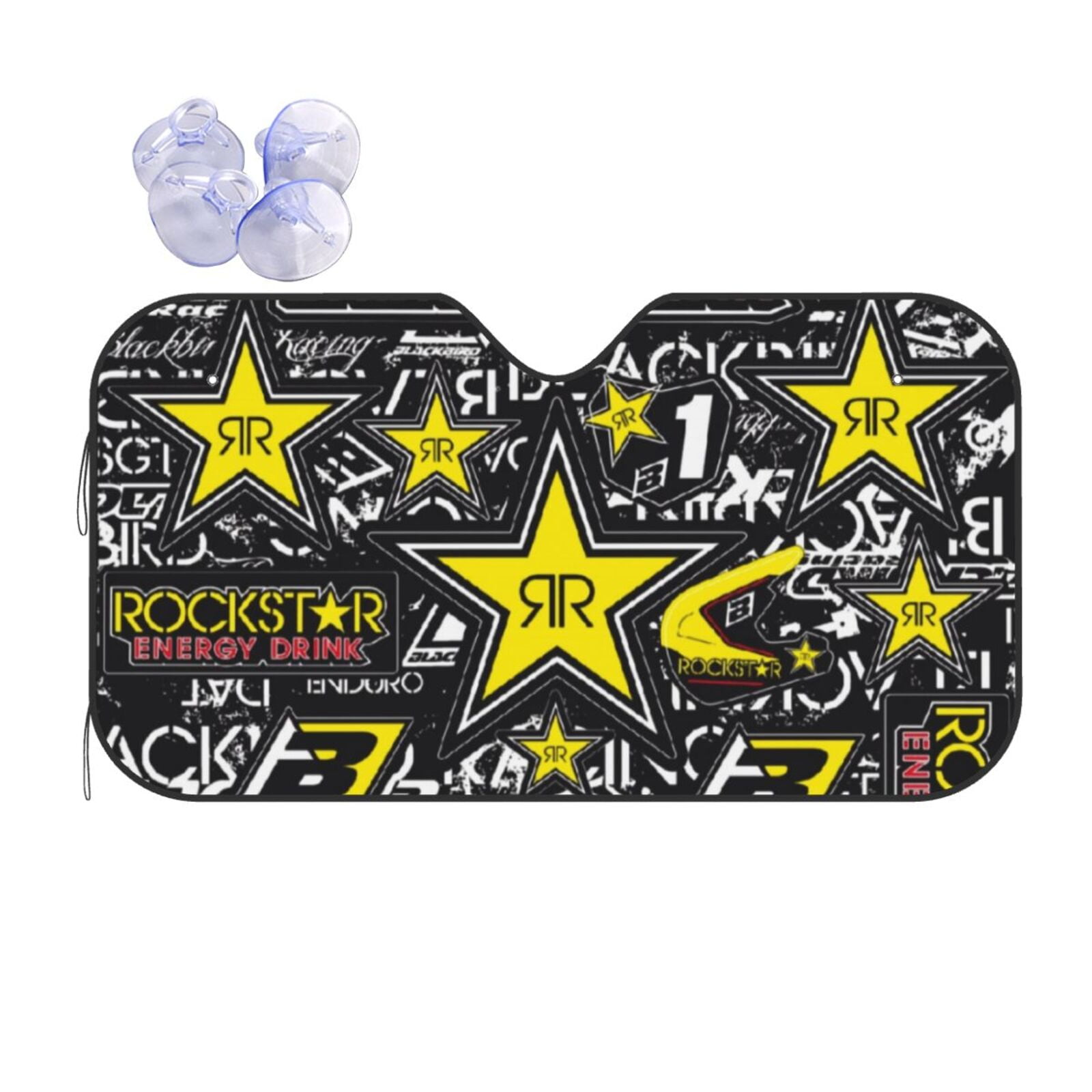 Rockstar Energy Drin Car Sun Shade Windshield Portable Sun Blocker for ...