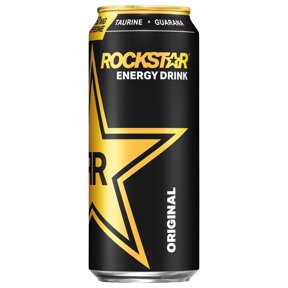 Rockstar Energy Drink Original 12 Fl Oz Cans Pack of 6 with 75mg ...