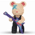 Rockstar Guitar Bear Micro Building Blocks Set, Collectible Display ...