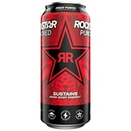 (2 pack) Rockstar Punched Fruit Punch Energy Drink, 16 oz, 4 Pack Cans ...