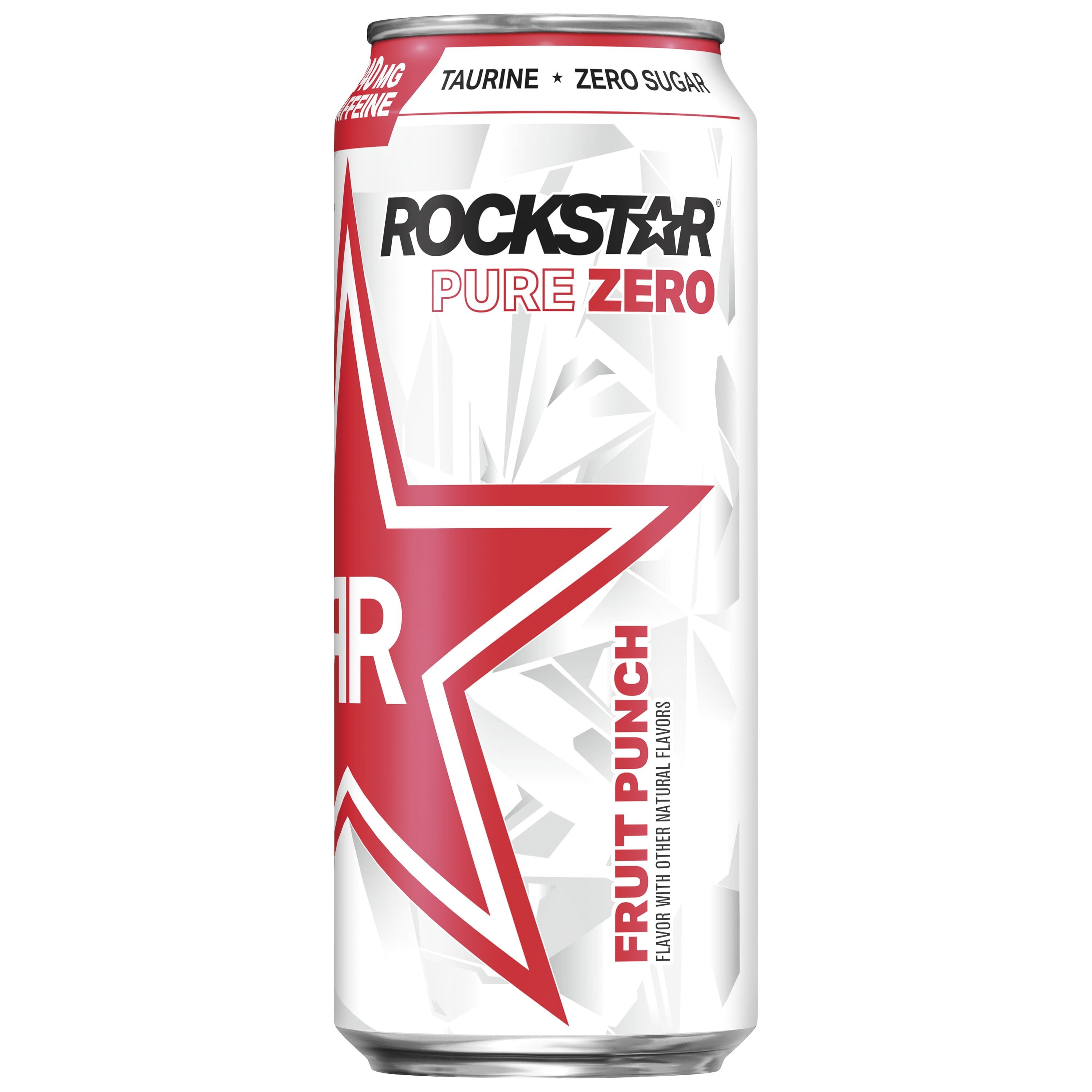 Rockstar Pure Zero Fruit Punch Energy Drink, 16 fl oz Can - Walmart.com