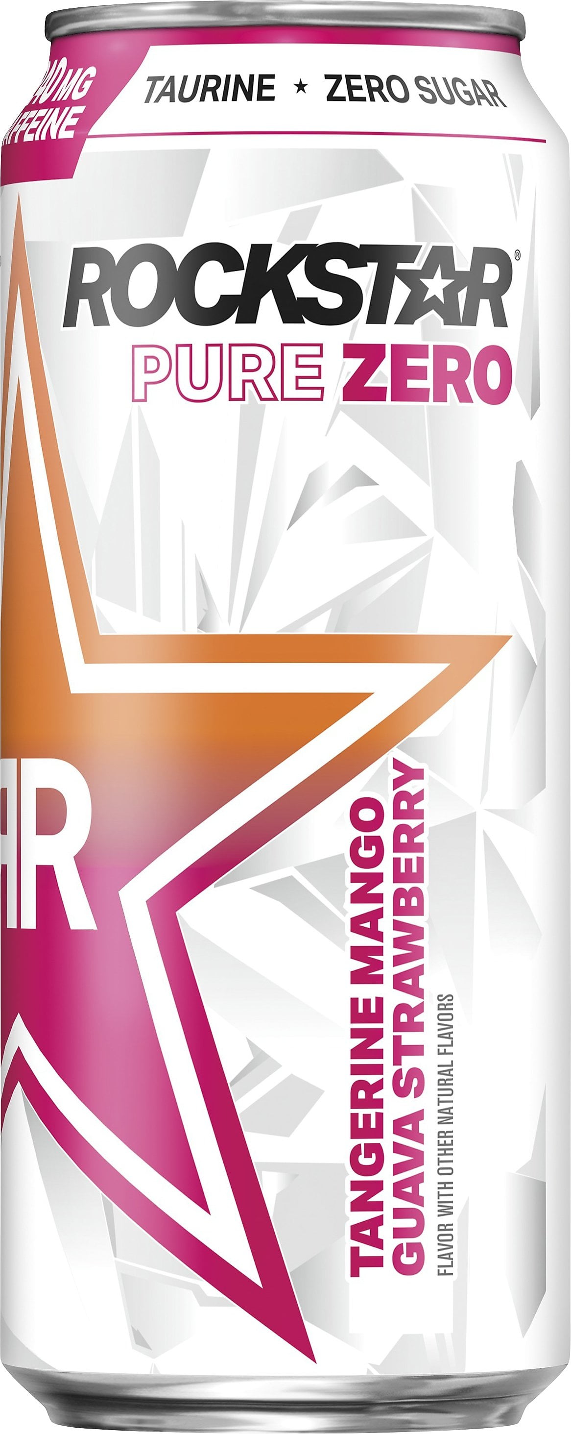 Rockstar Pure Zero Tangerine Mango Guava Strawberry Energy Drink, 16 fl oz Can - Walmart.com