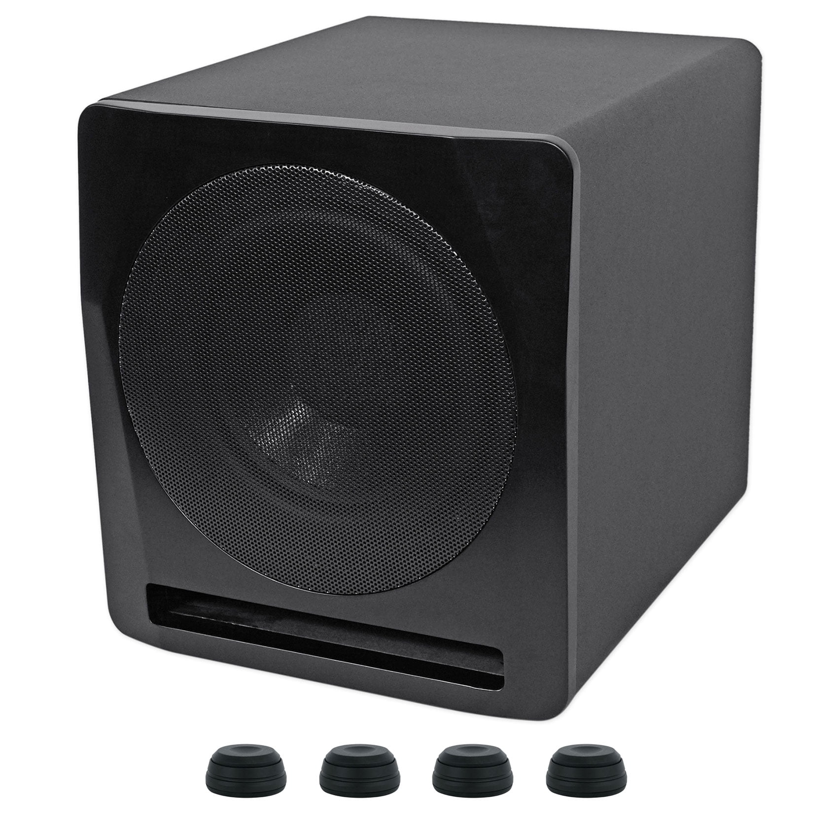 Rockville APM10B 10" 400w Powered Studio Subwoofer Pro Sub + Isolation ...