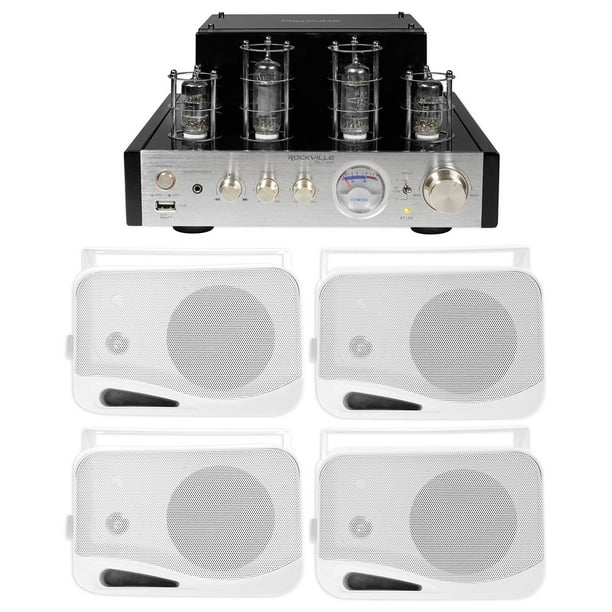 Rockville BluTube Tube Amplifier/Home Theater Bluetooth Receiver+(4) 4 ...