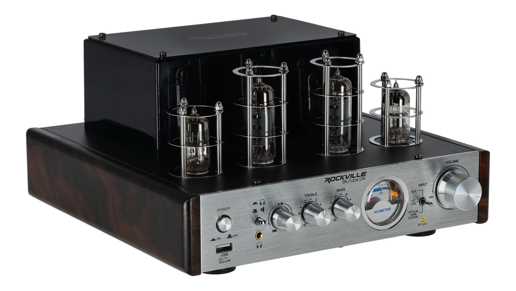 Rockville BluTube DK Audiophile Tube Amplifier with Bluetooth, 35Wx2 ...