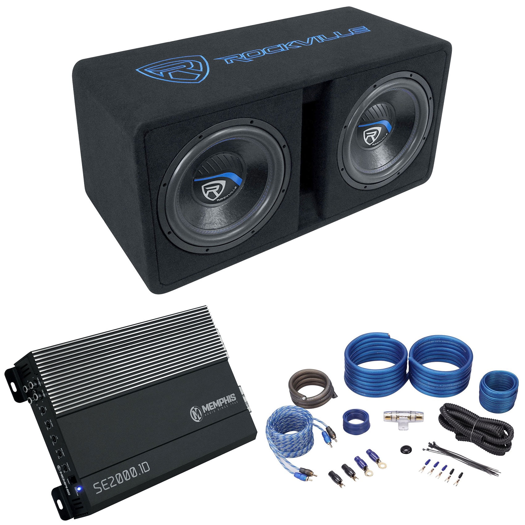 "Rockville DV12K51 Dual 12"" K5 2800w Subwoofer with Vented Box ...
