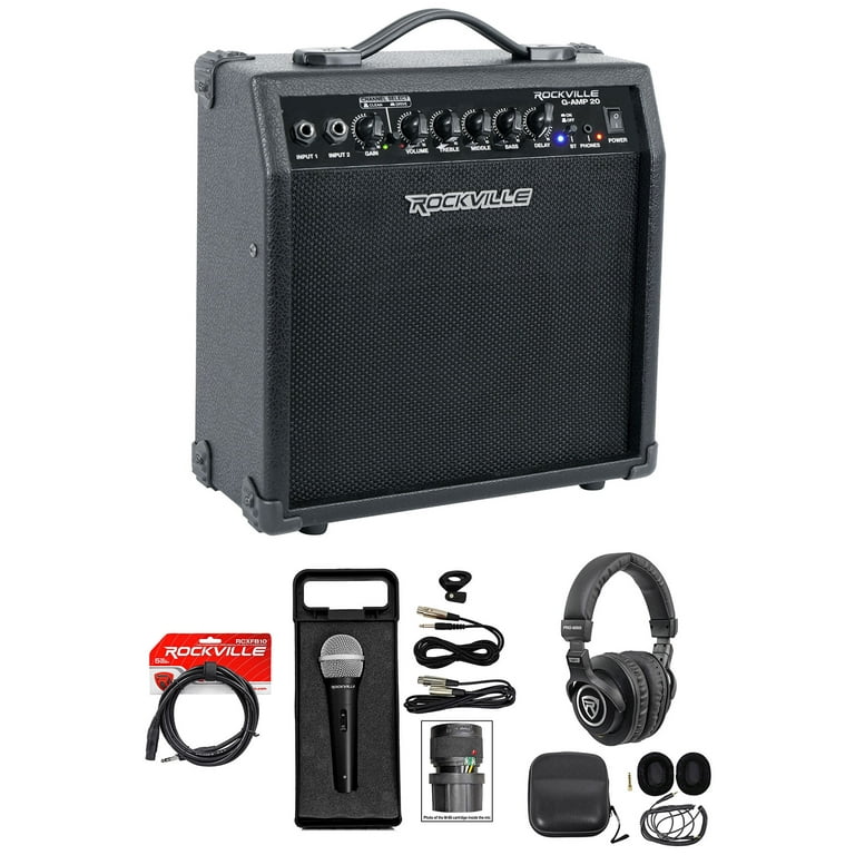 Rockville G-AMP 20w Guitar Amplifier Combo Amp Bluetooth Rockville G-AMP 20w Guitar Amplifier Combo Amp Bluetooth