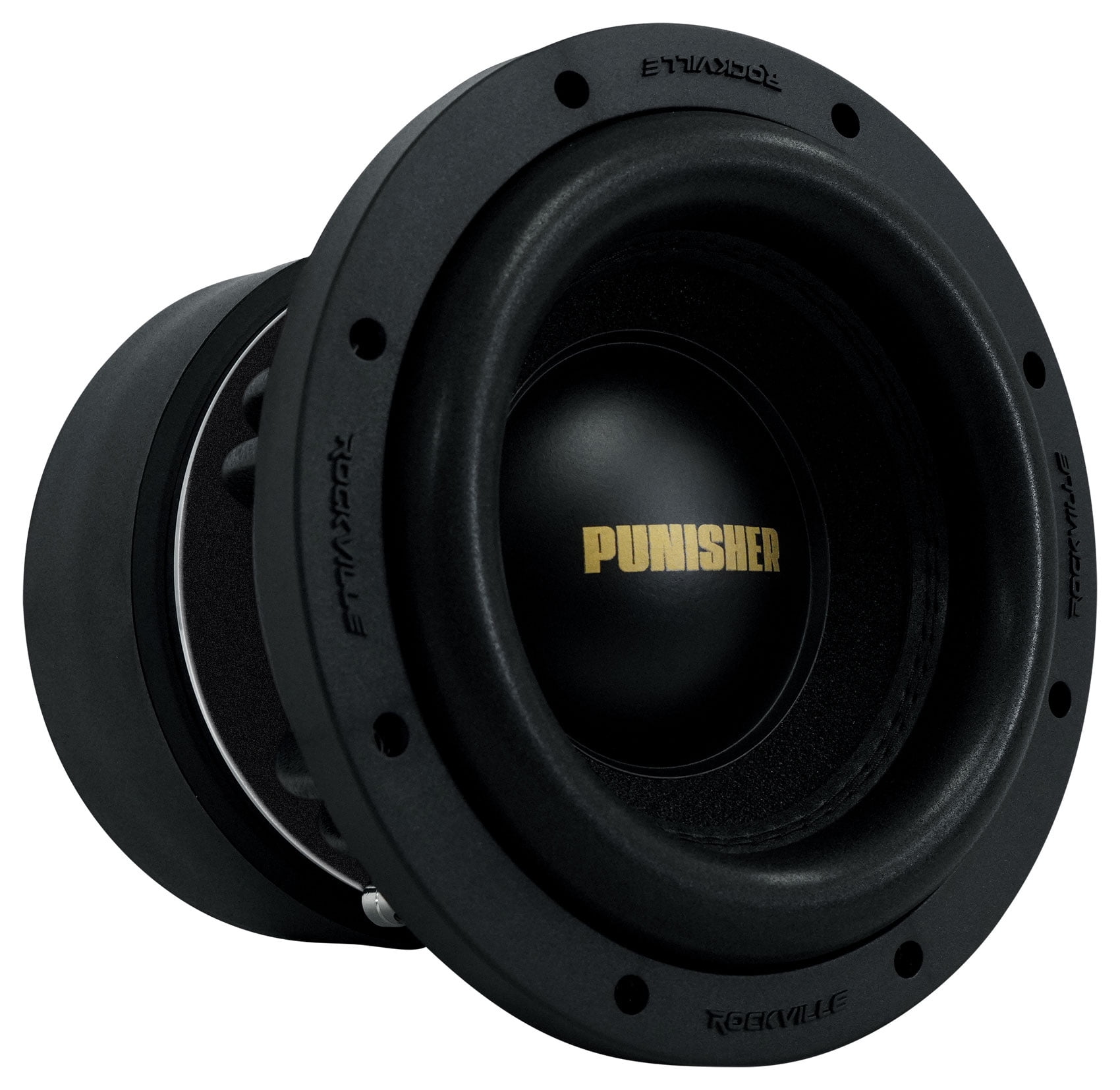Rockville Punisher 8D2 8" 3000w Peak/750w RMS Competition Car Audio ...