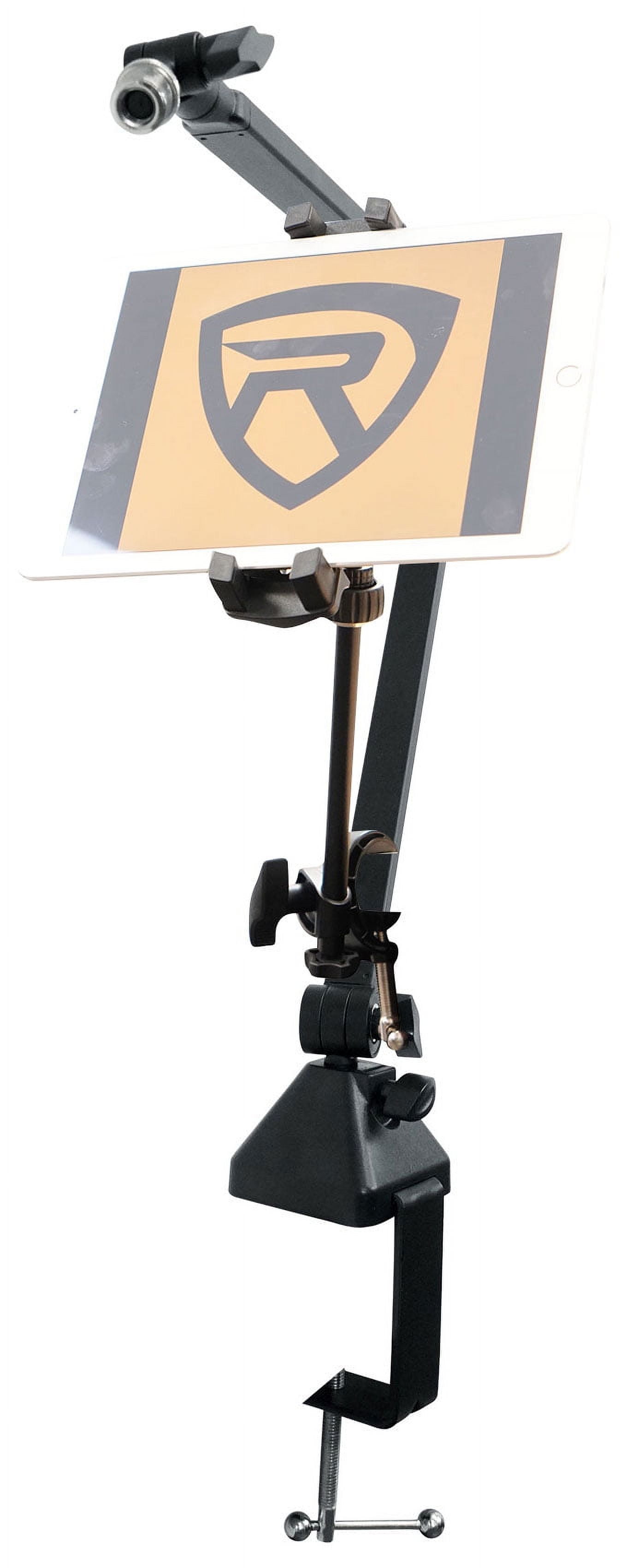 Rockville R-BOOM 34 34" Boom Arm Studio Mic Stand+Desk Clamp+Tablet ...
