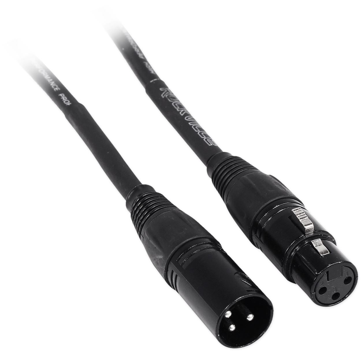 Rockville RCXFM50P-B 50ft Female to Male REAN XLR Cable, 100% OFC, 90% ...
