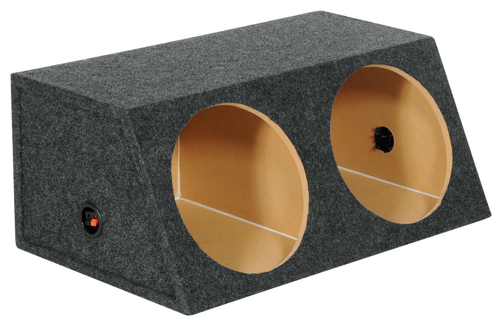 Rockville RD15A Dual 15" Slanted Face Sealed Subwoofer Enclosure Box, 1 ...