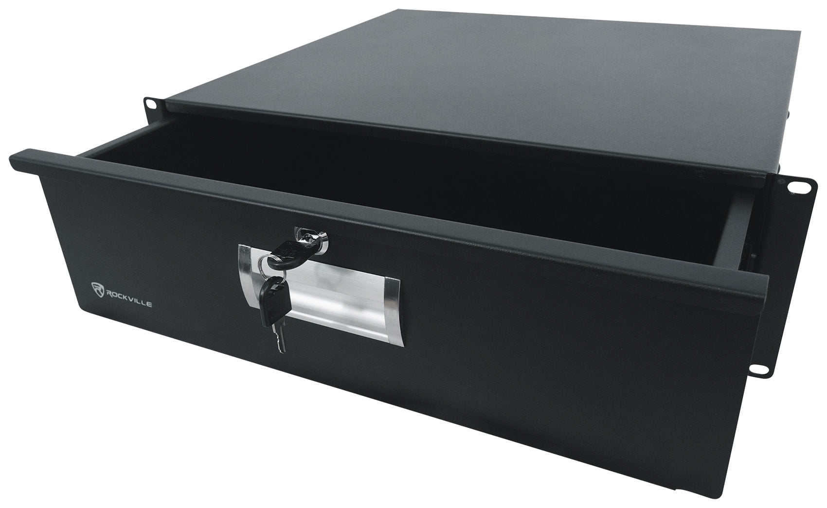 Rockville RDR3U 3U 19" Rack Mount DJ Drawer with Key + Screws + Tight ...