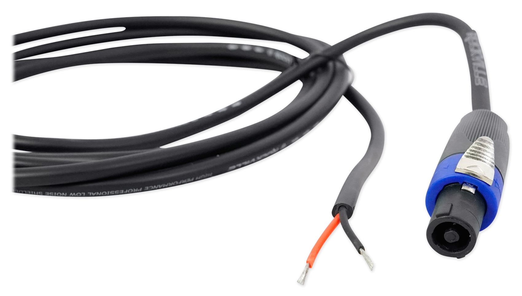 Rockville RHC10 10 Foot Speakon to Bare Wire Speaker Cable,16 Gauge,100 ...