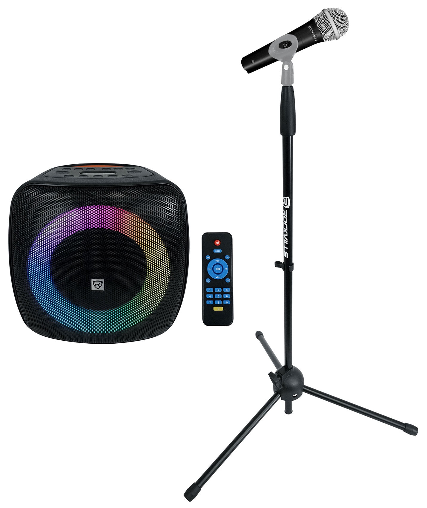 Rockville ROCKBOX PRO LED Karaoke Machine System Party Speaker w/Tablet ...
