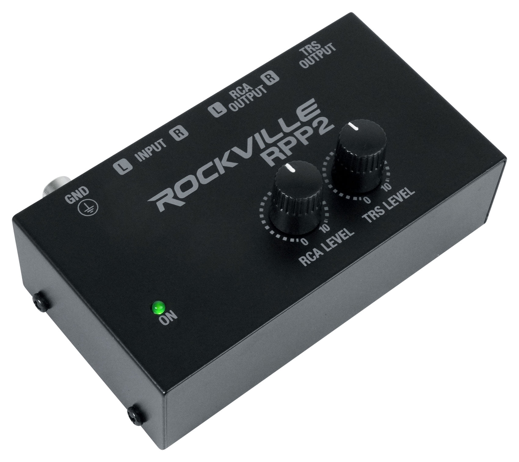 Rockville RPP2 Metal Phono Preamp Convert Phono Level to Line RCA Turntable Pre-Amp - Walmart.com