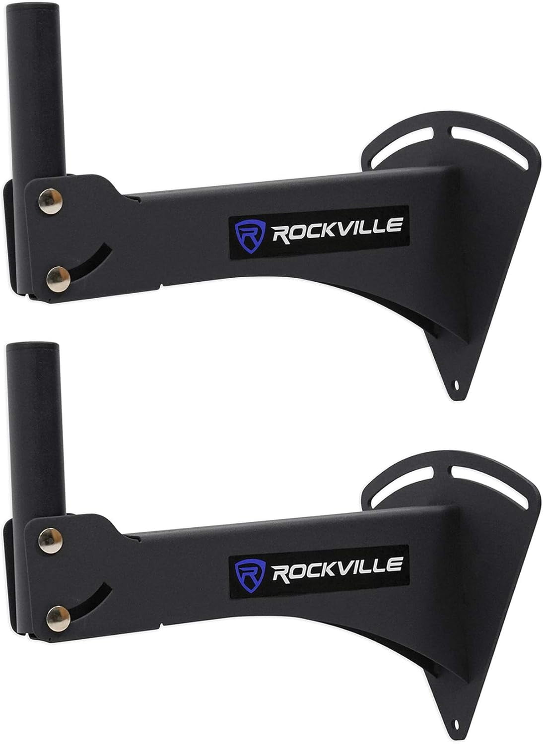 Rockville RPW20 Pair Adjustable Wall Mount Brackets for PA Speaker ...