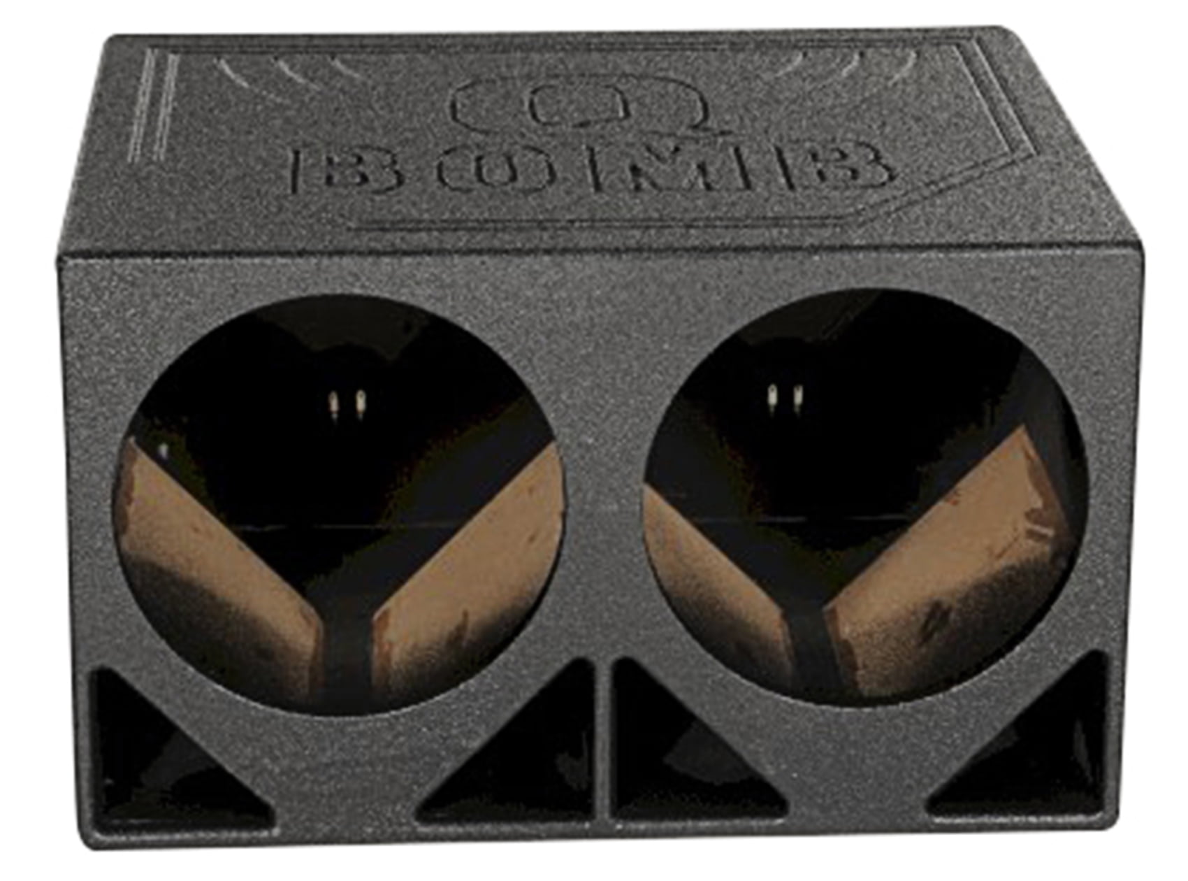 Rockville RQ12TB Dual 12" Triangle Ported Subwoofer Sub Box Bed Lined ...
