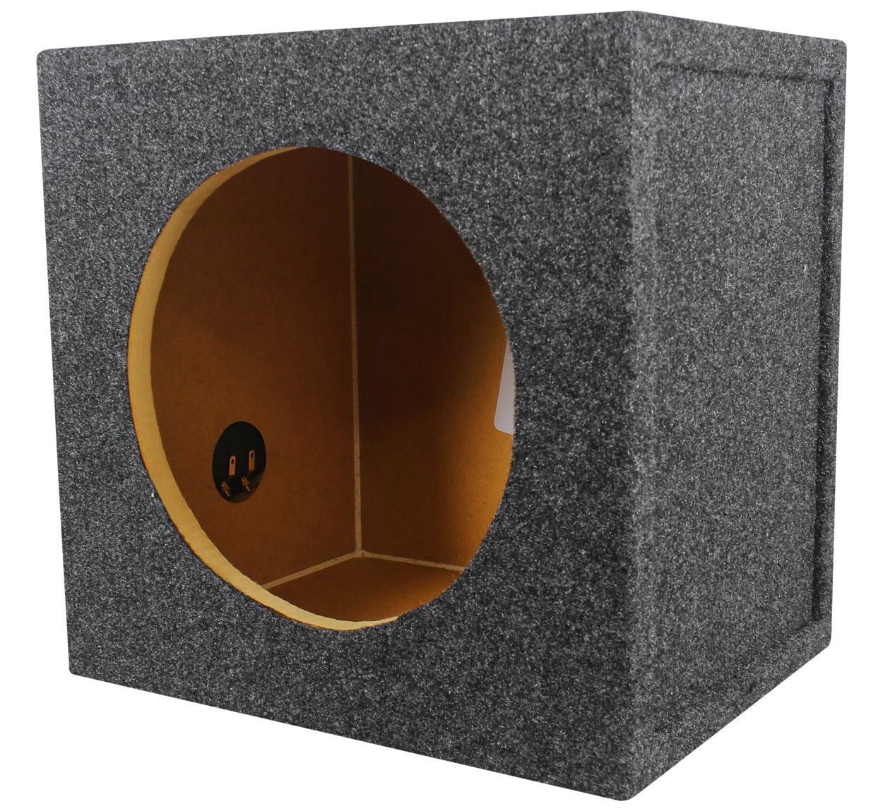 Rockville RS10 Single 10” 0.75 cu.ft. 3/4” MDF Sealed Car Sub Enclosure ...