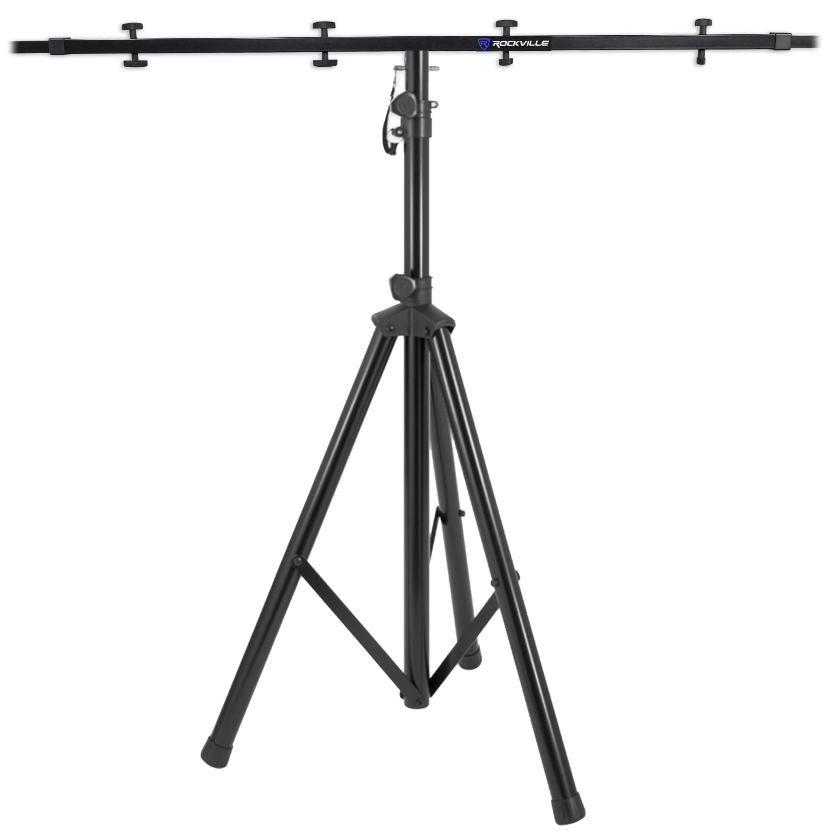 Rockville RVES05 Black Heavy Duty Tripod Pole-Mount Stand + Lighting ...