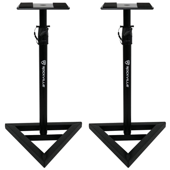 Rockville RVSM1 Pair of Heavy-Duty, Adjustable Height Near-Field Studio ...