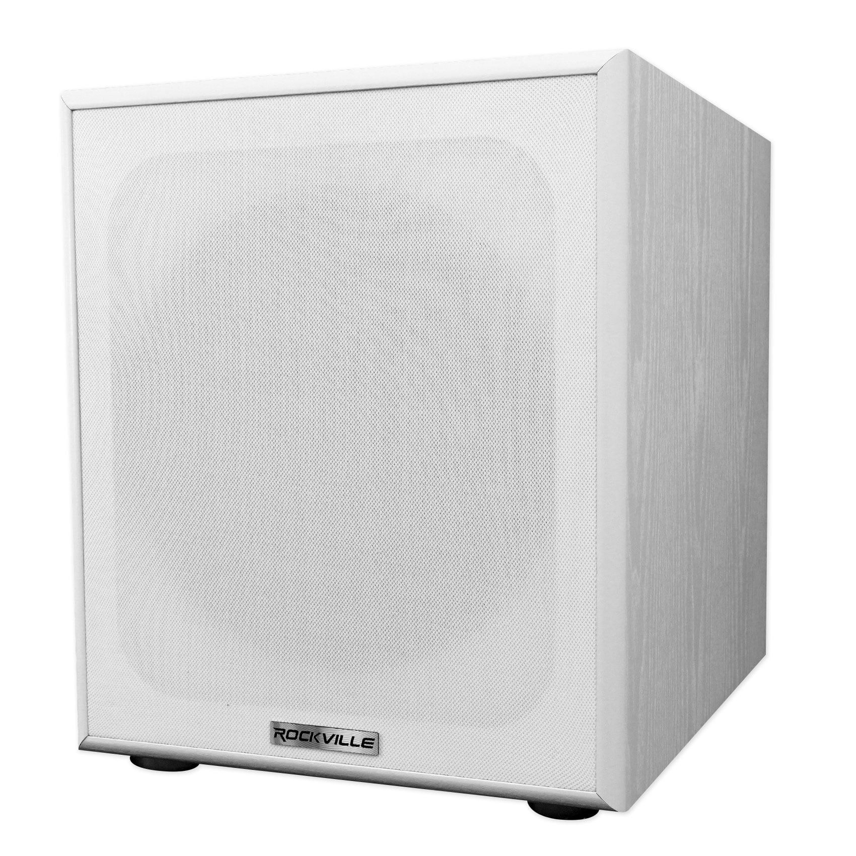 Rockville Rock Shaker 10" Inch White 600w Powered Home Theater ...