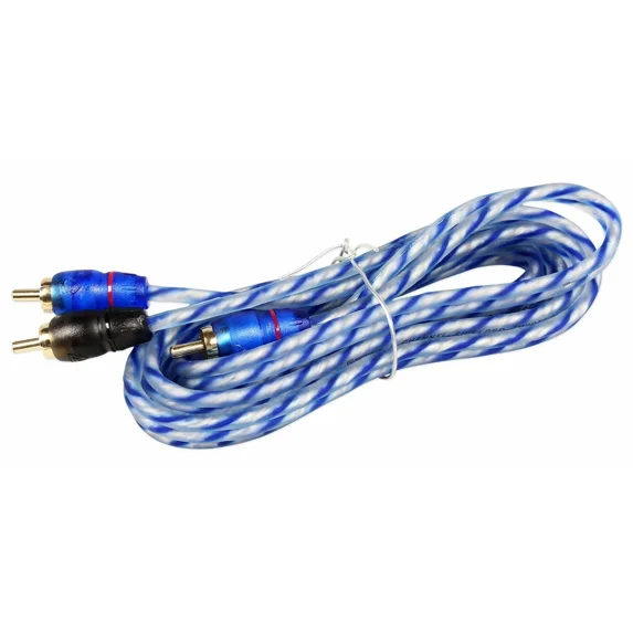Rockville Rtr062 6 Foot 2 Channel Twisted Pair Rca Cable Split Pin, 100 ...