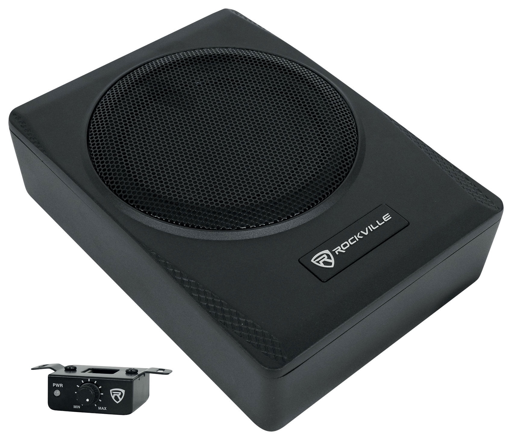 Rockville SS65P 400w 6.5" Slim Under-Seat Active Powered Car/Truck Subwoofer Sub - Walmart.com