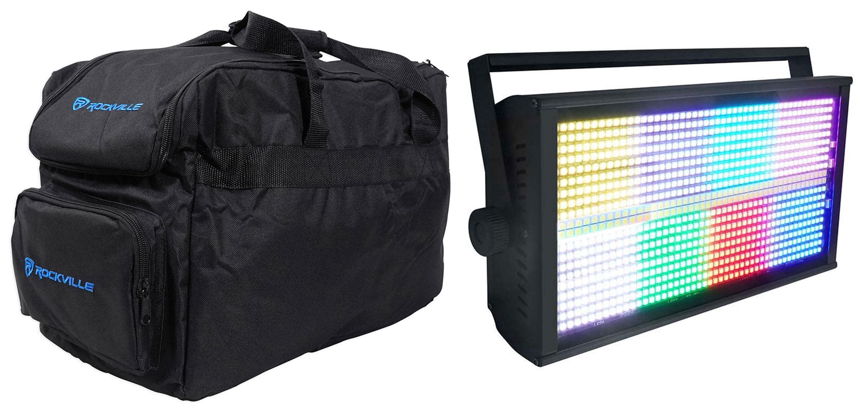 Rockville STAGE PANEL 864 LED RGB Pro Stage Wash Light w/Strobe/Matrix ...