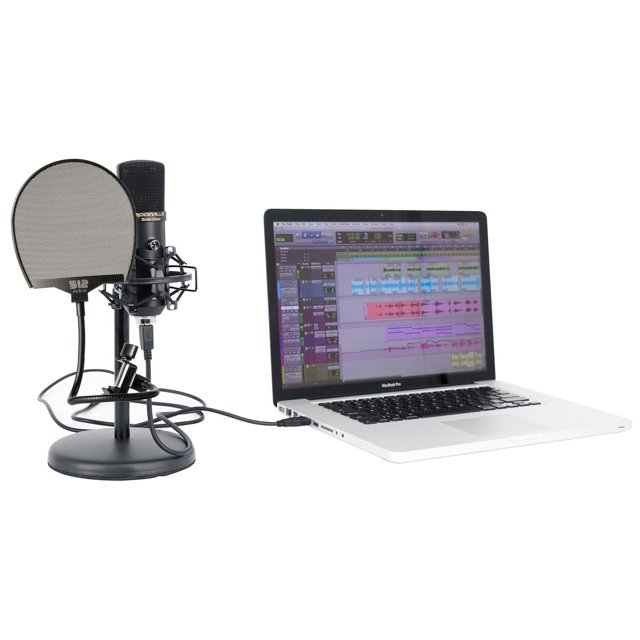 Rockville Solo-Cast 24 bit 192Khz USB Microphone Mic+Stand+Warm Audio ...