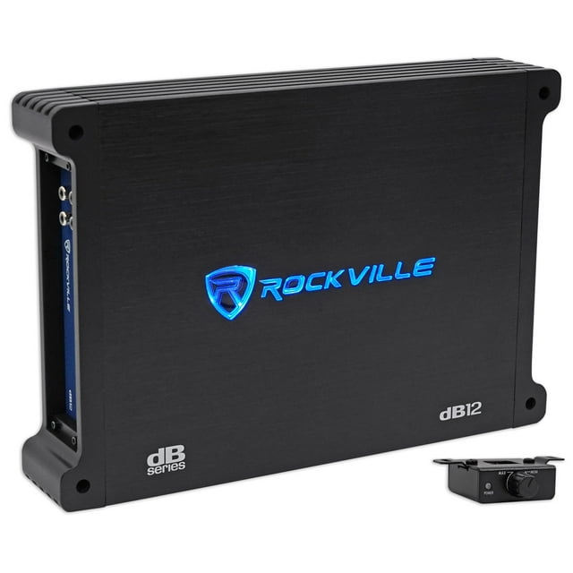 Rockville dB12 Mono Car Amplifier - 2000 Watt Peak, 500w RMS, 2 Ohm ...