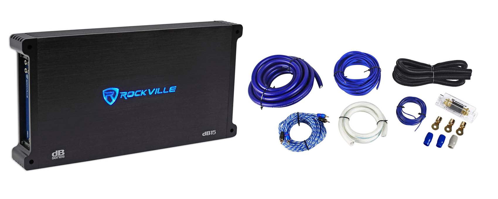 Rockville dB15 Car Audio Amplifier 6000 Watt Peak/1500w RMS Mono 2 Ohm ...